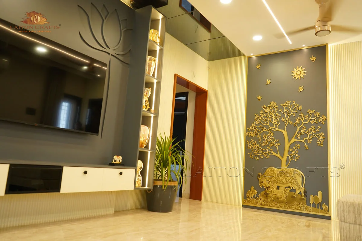 Brass Home Interiors: The Beauty of Brass in Home Interiors | Laiton Crafts